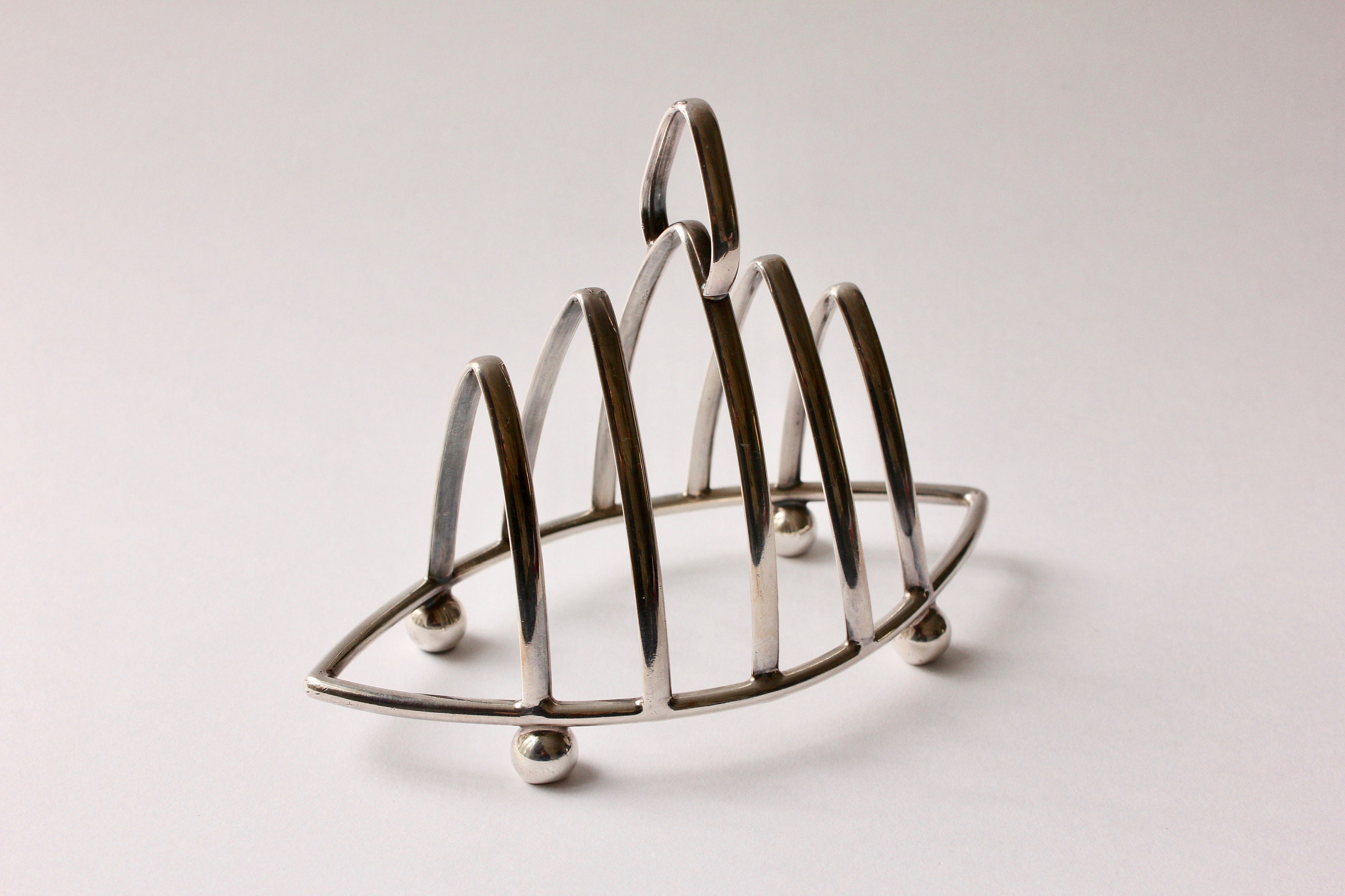 Victorian Silver Plated Toast Rack, Small, 4 Slot, Makers Mark A.T.T ...