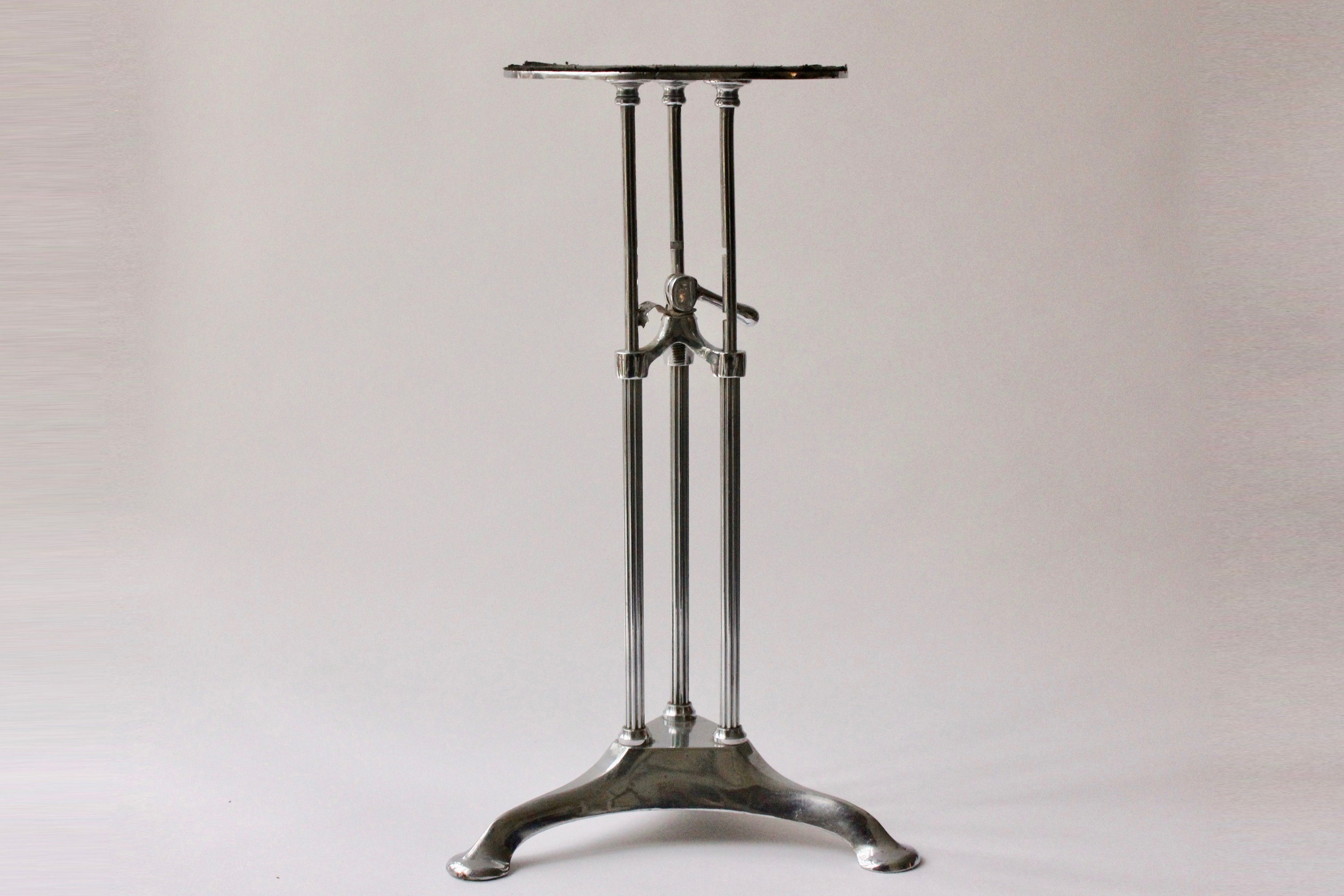 Art Deco Chrome Sculpture Stand, Adjustable, Vintage, Art Stand, Shop ...