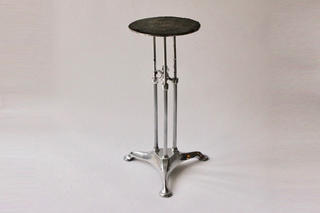 Art Deco Chrome Sculpture Stand, Adjustable, Vintage, Art Stand, Shop ...