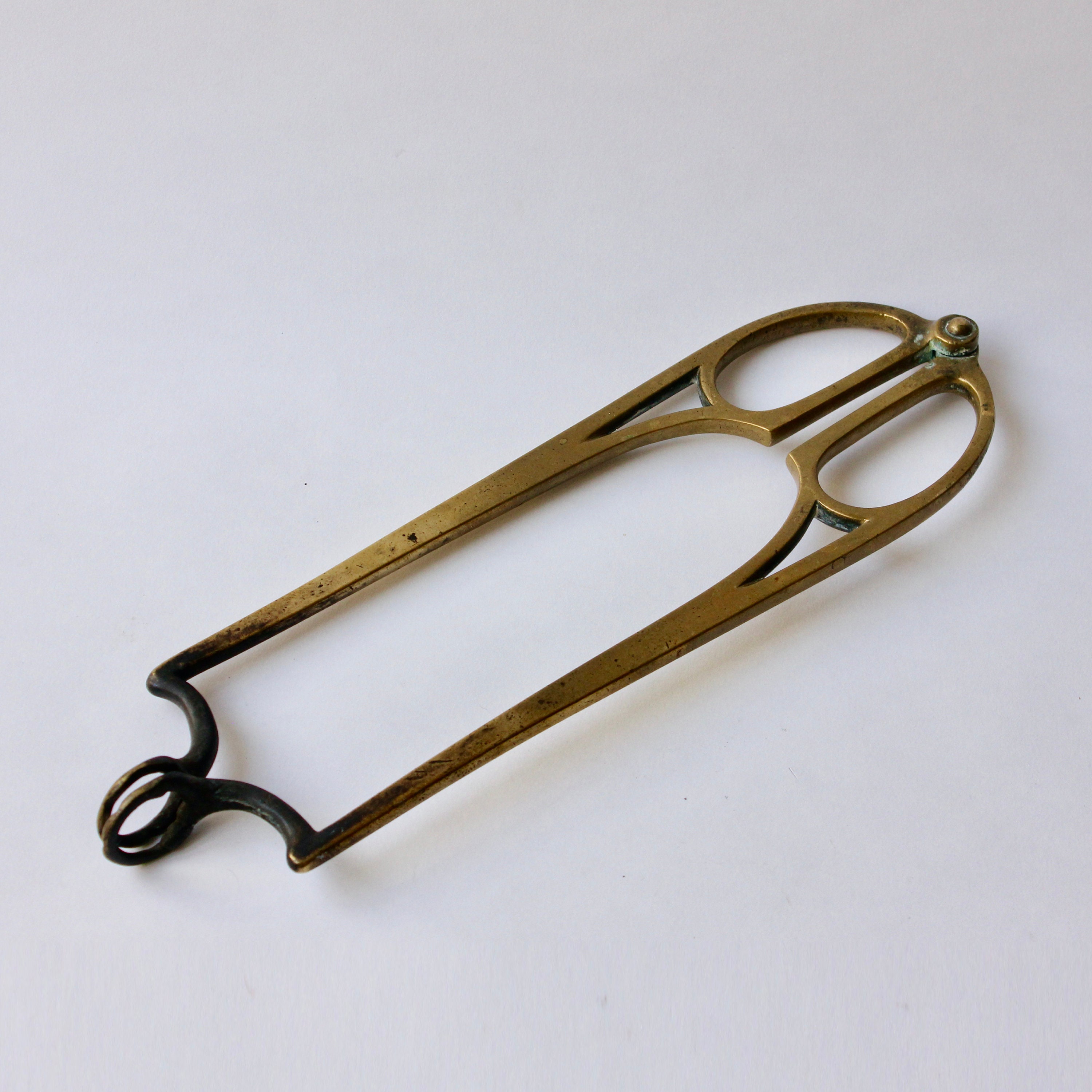 Art Deco Fire Tongs, Solid Brass, Coal Tongs, Rare, Arts and Crafts ...