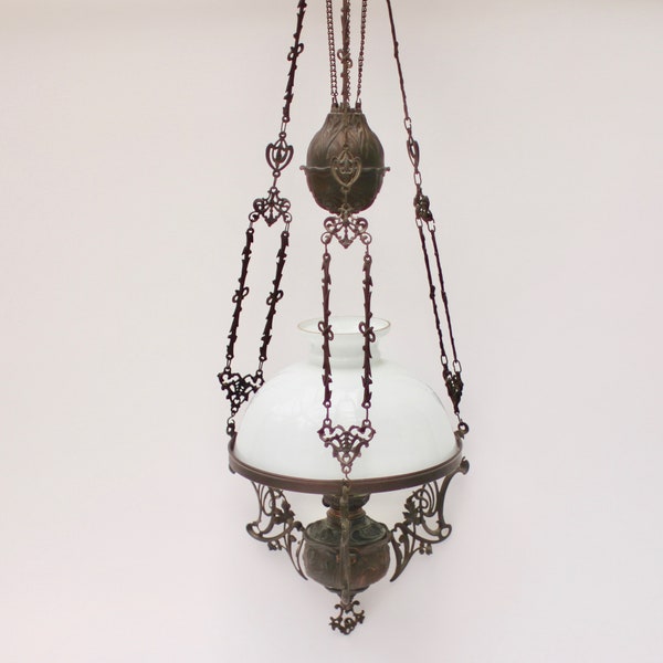 Antique Oil Ceiling Lamps - Etsy