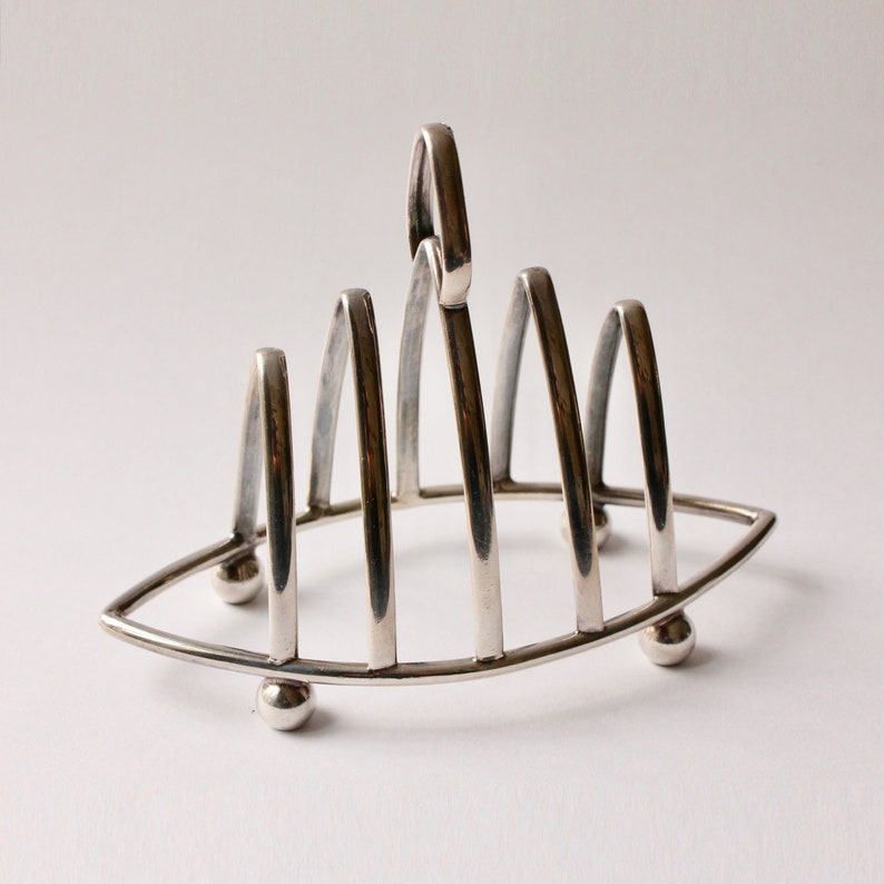 Victorian Silver Plated Toast Rack, Small, 4 Slot, Makers Mark A.T.T ...