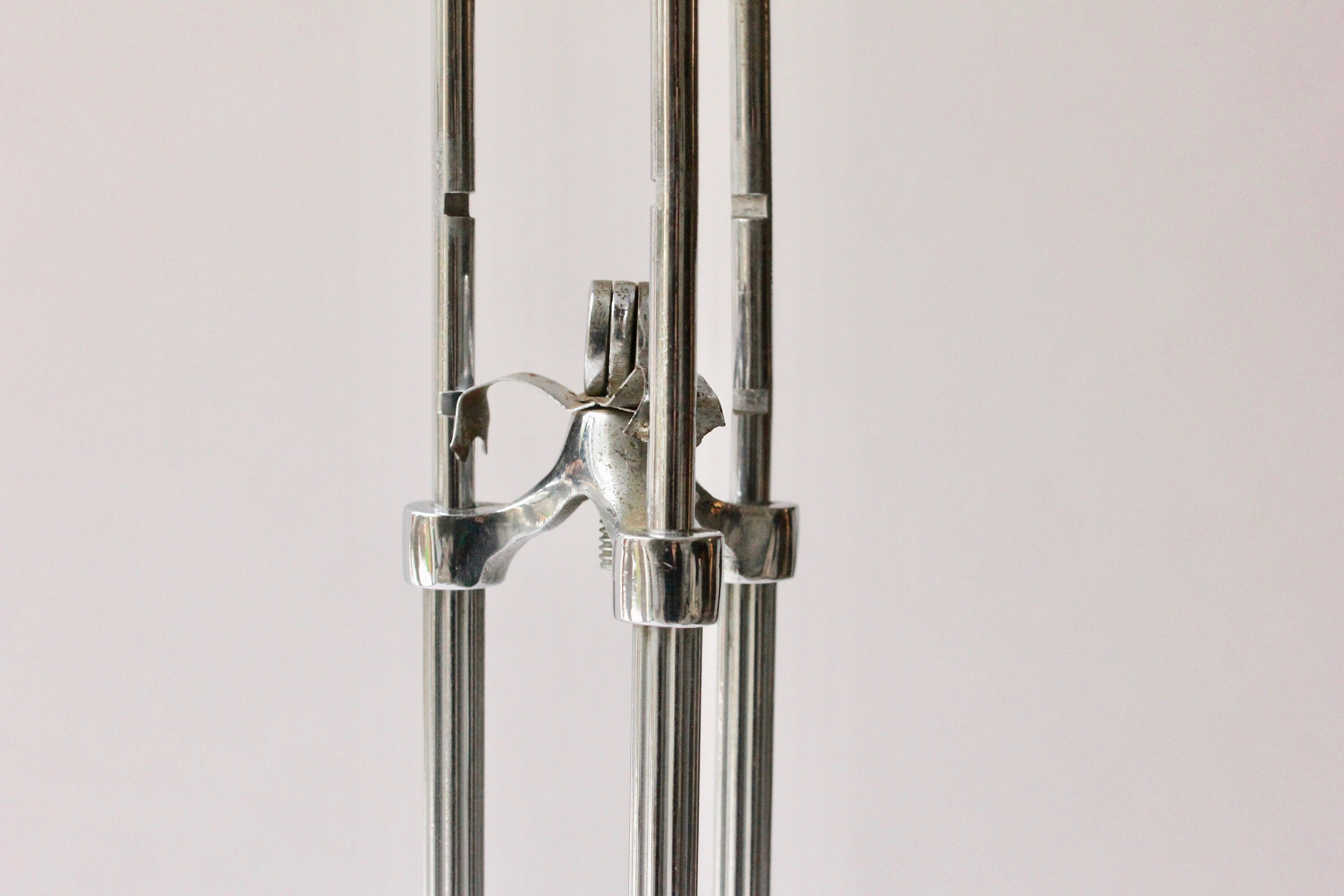 Art Deco Chrome Sculpture Stand, Adjustable, Vintage, Art Stand, Shop ...