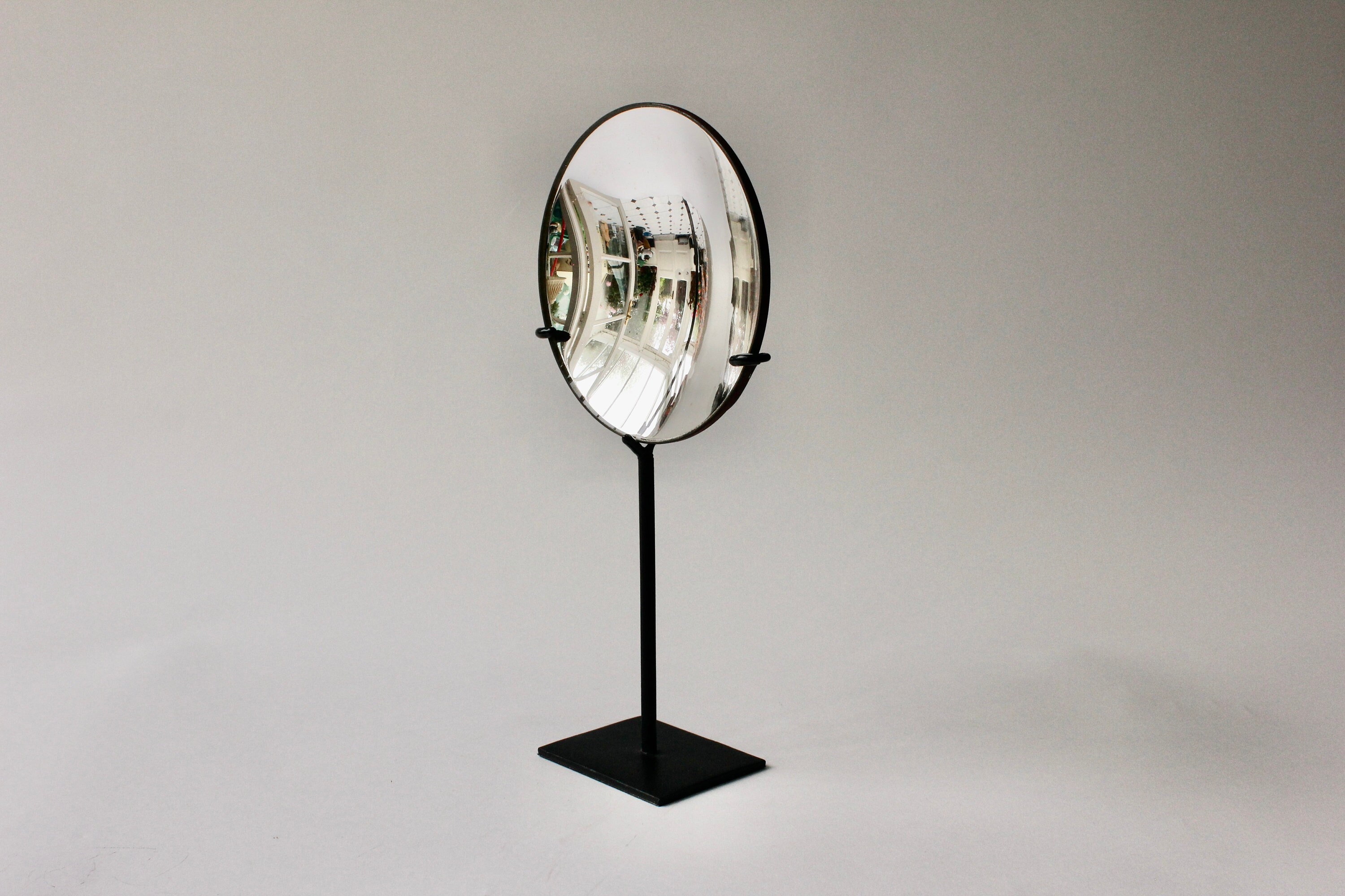 Vintage Concave Mirror on Stand, Made by the British Engineering Firm C ...