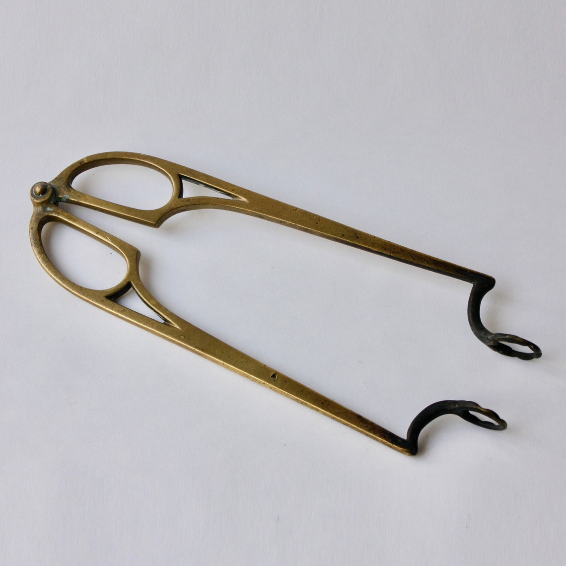 Art Deco Fire Tongs, Solid Brass, Coal Tongs, Rare, Arts and Crafts ...