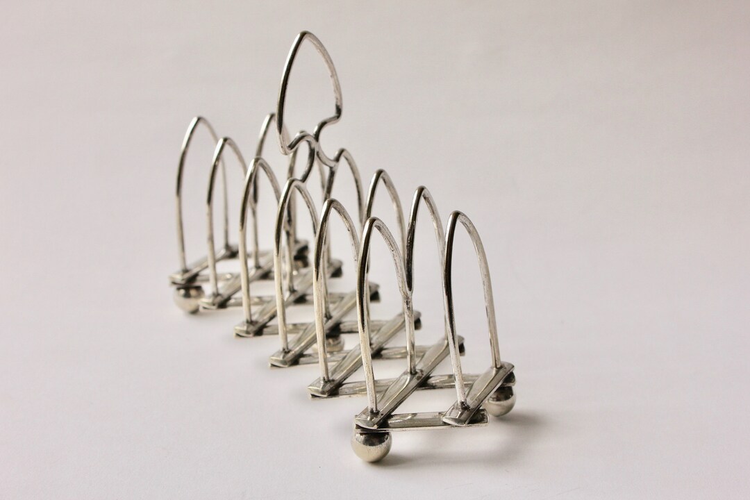 Expandable Antique Toast Rack, Rare, Victorian, Silver Plated, 6 Slices ...