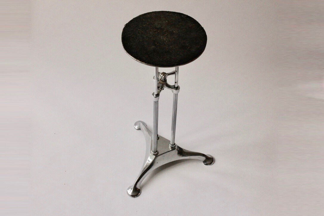 Art Deco Chrome Sculpture Stand, Adjustable, Vintage, Art Stand, Shop ...