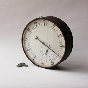Stop Clock, Large, Wall Mounted Timer, Antique, Mechanical, 1930's ...