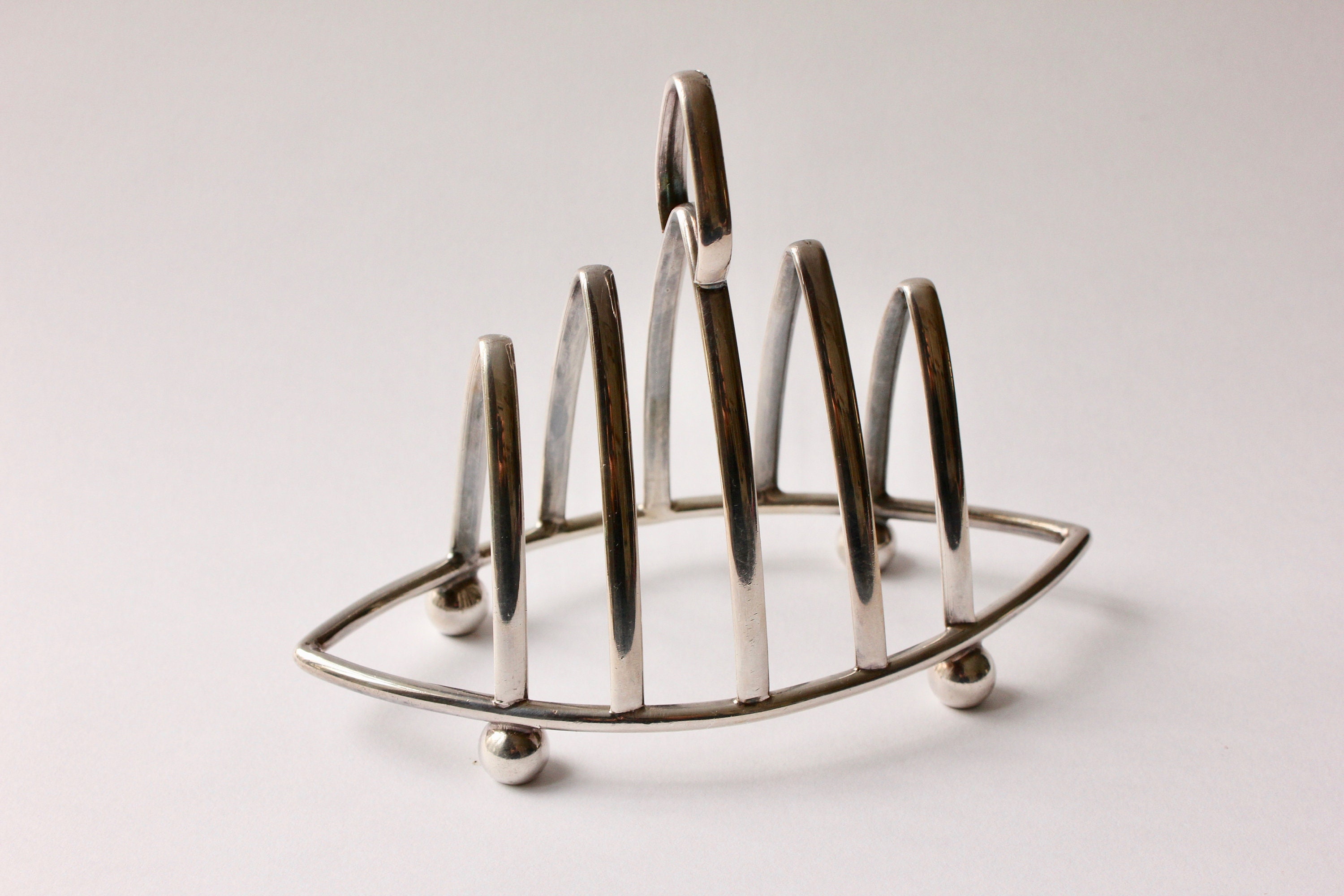 Victorian Silver Plated Toast Rack, Small, 4 Slot, Makers Mark A.T.T ...