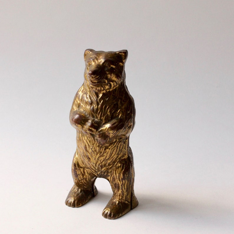 Bear Money Box, Brass, Coin Box, Victorian, Piggy Bank, Novelty ...