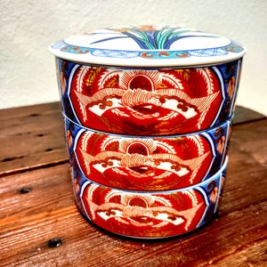 Vintage Japanese Shibata Toki Porcelain Stacking Bowls - Etsy