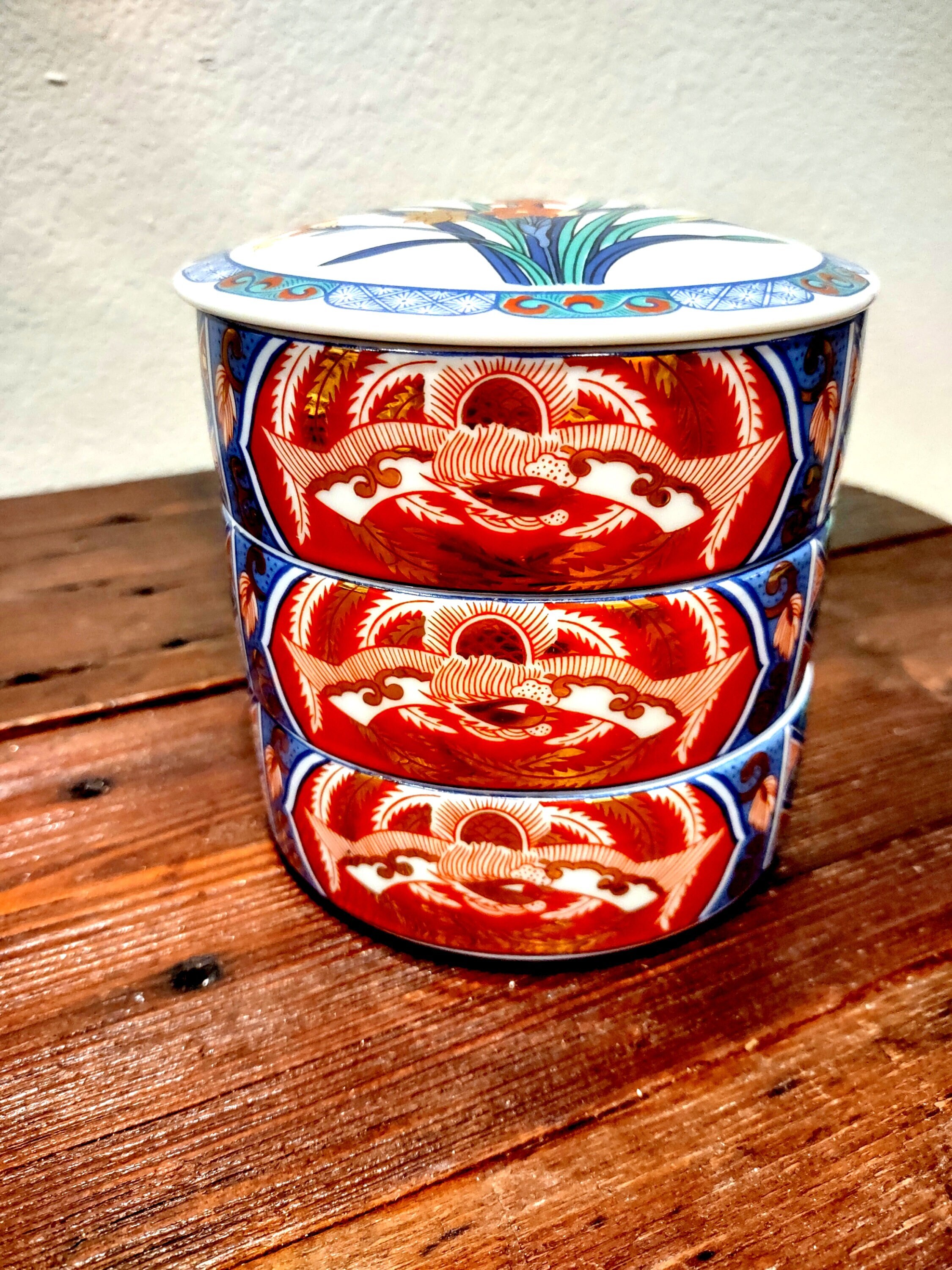 Vintage Japanese Shibata Toki Porcelain Stacking Bowls - Etsy