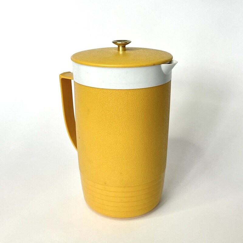 Yellow Ware Pitcher - Etsy