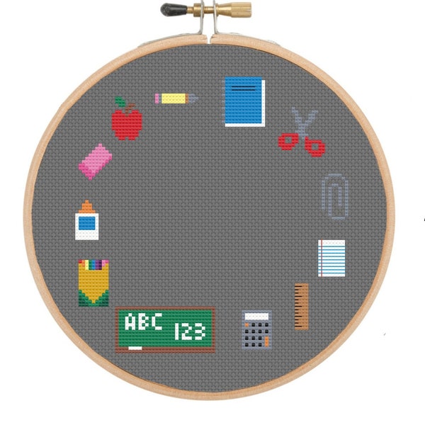Teacher Cross Stitch Pattern - Etsy
