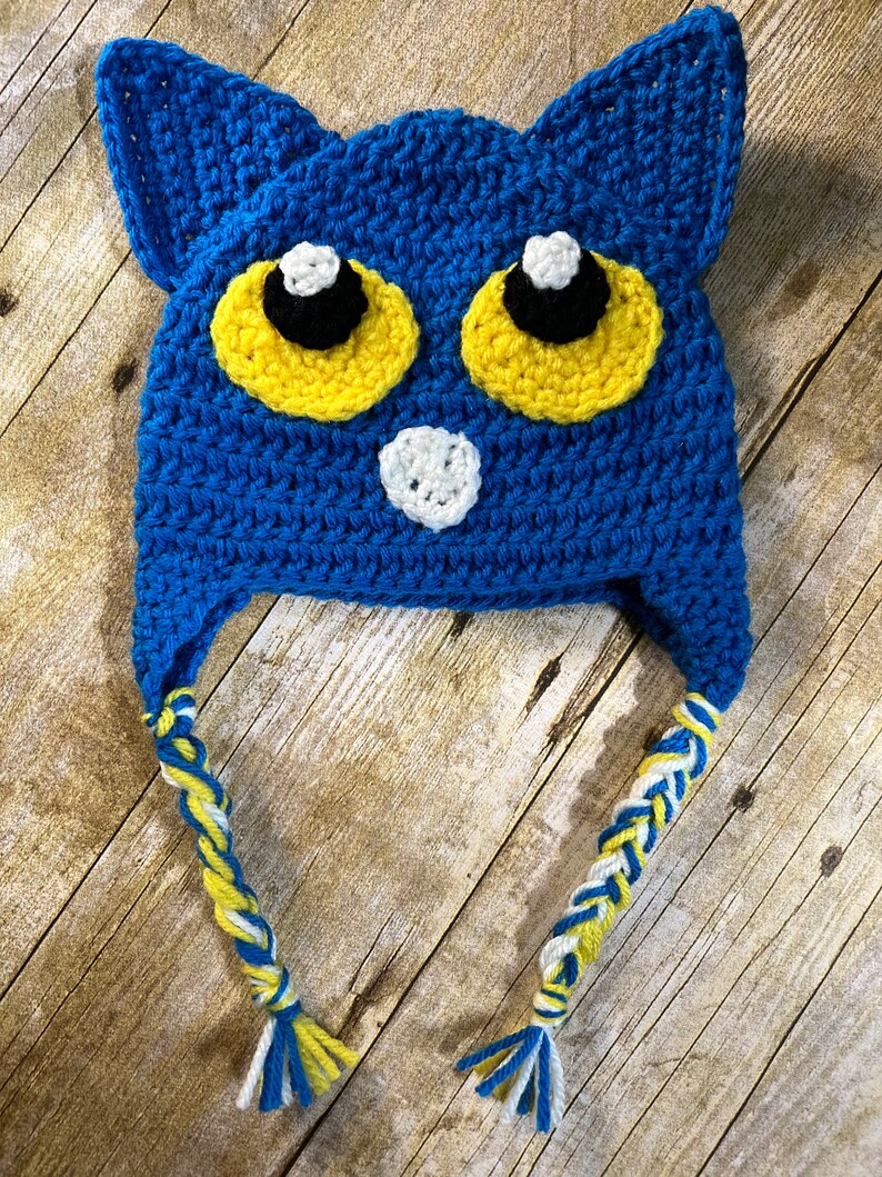 Pete the Cat Crochet Hat | Toddler Hat | Crochet Hat | Pete the Cat ...
