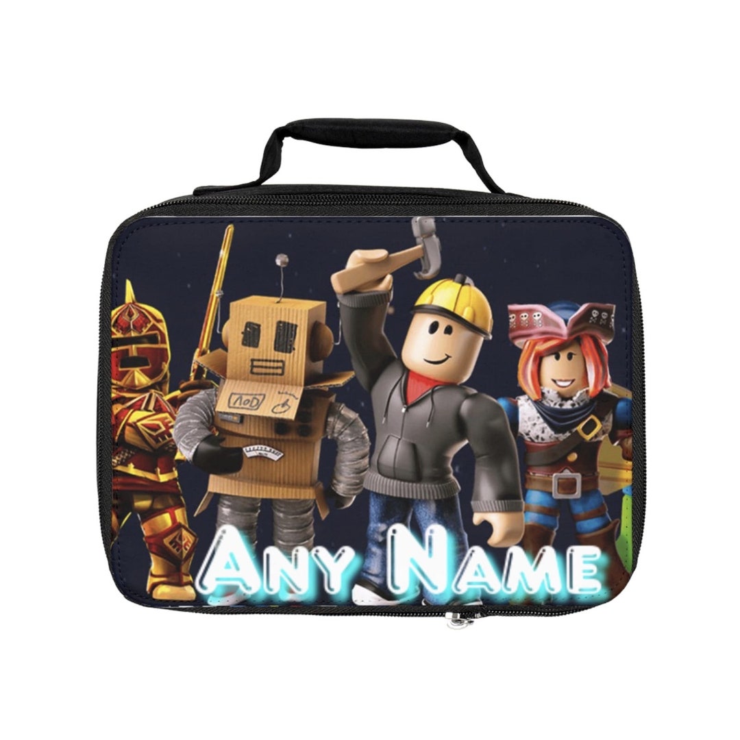 Roblox Personalised Cooler Lunch Bag, Personalised With Any Name ...