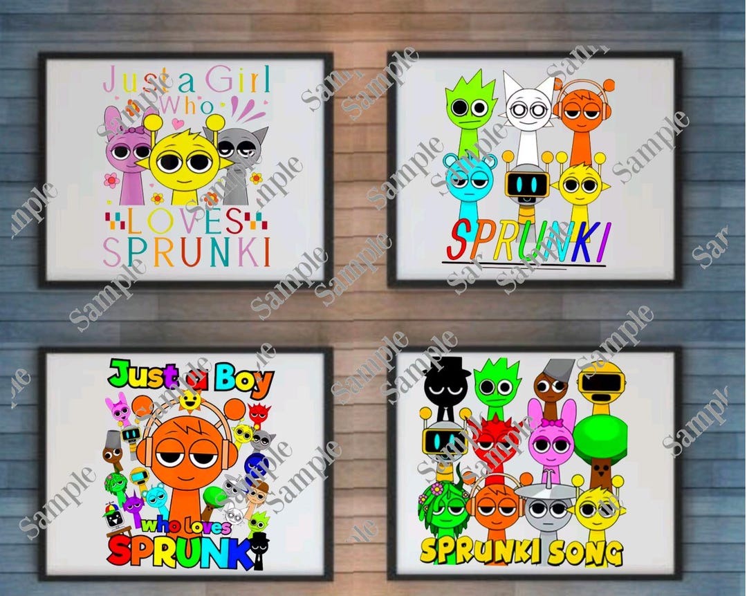 Sprunki Kids Gaming PNG Digital Download Image, Digital Download, PNG ...