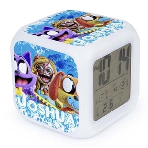 Poppy Playtime Smiling Critters LED Cube Alarm Clock, Light up Color ...