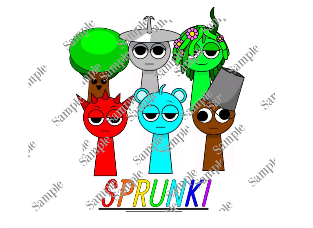 Sprunki Kids Gaming PNG Digital Download Image, Digital Download, PNG ...