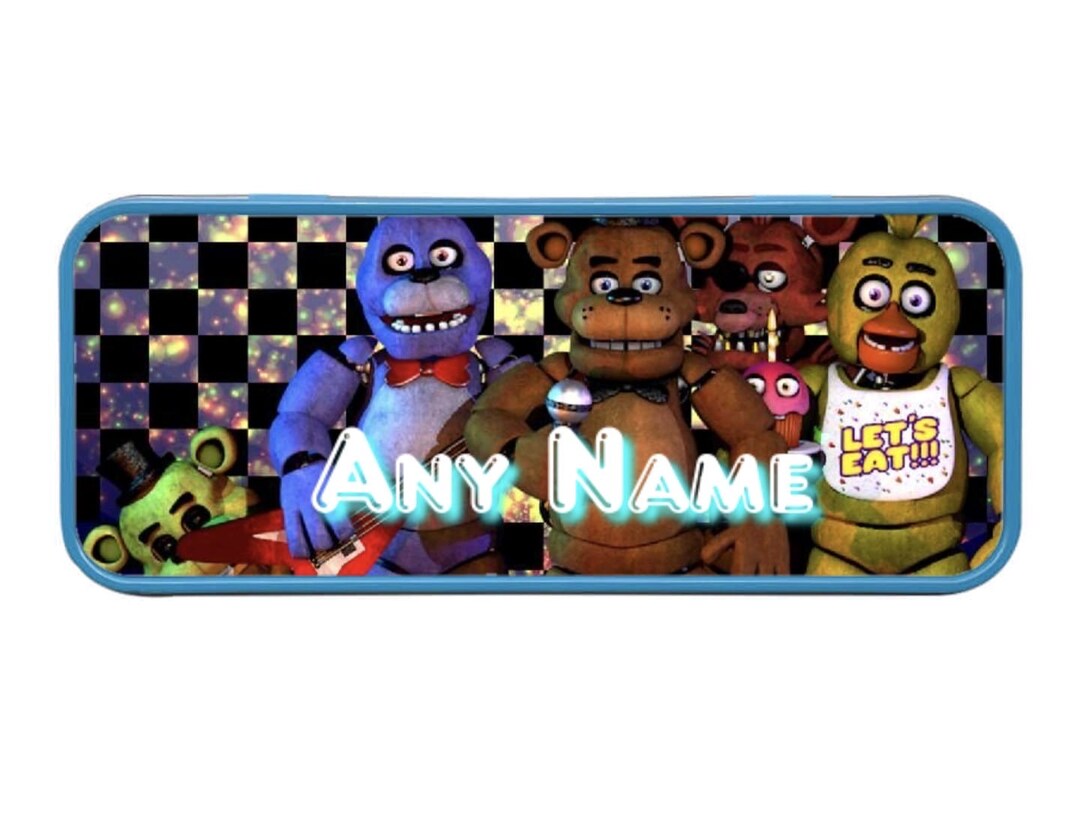 Fnaf School Pencil Case, Multiple Designs Available, Comes in Both Blue ...