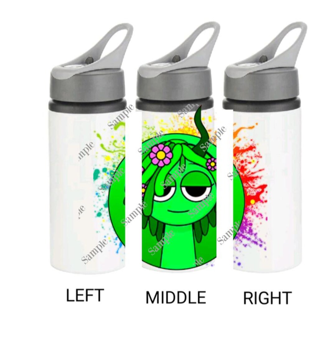 Personalised Children's Sprunki Graphic Water Bottle, Multiple ...