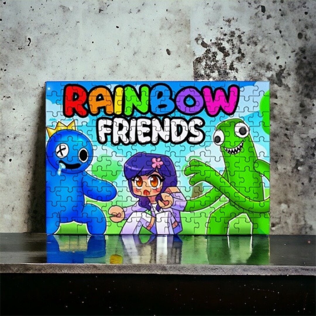 Rainbow Friends Children’s Jigsaw Puzzle- A5 Size- Can Be Personalised ...