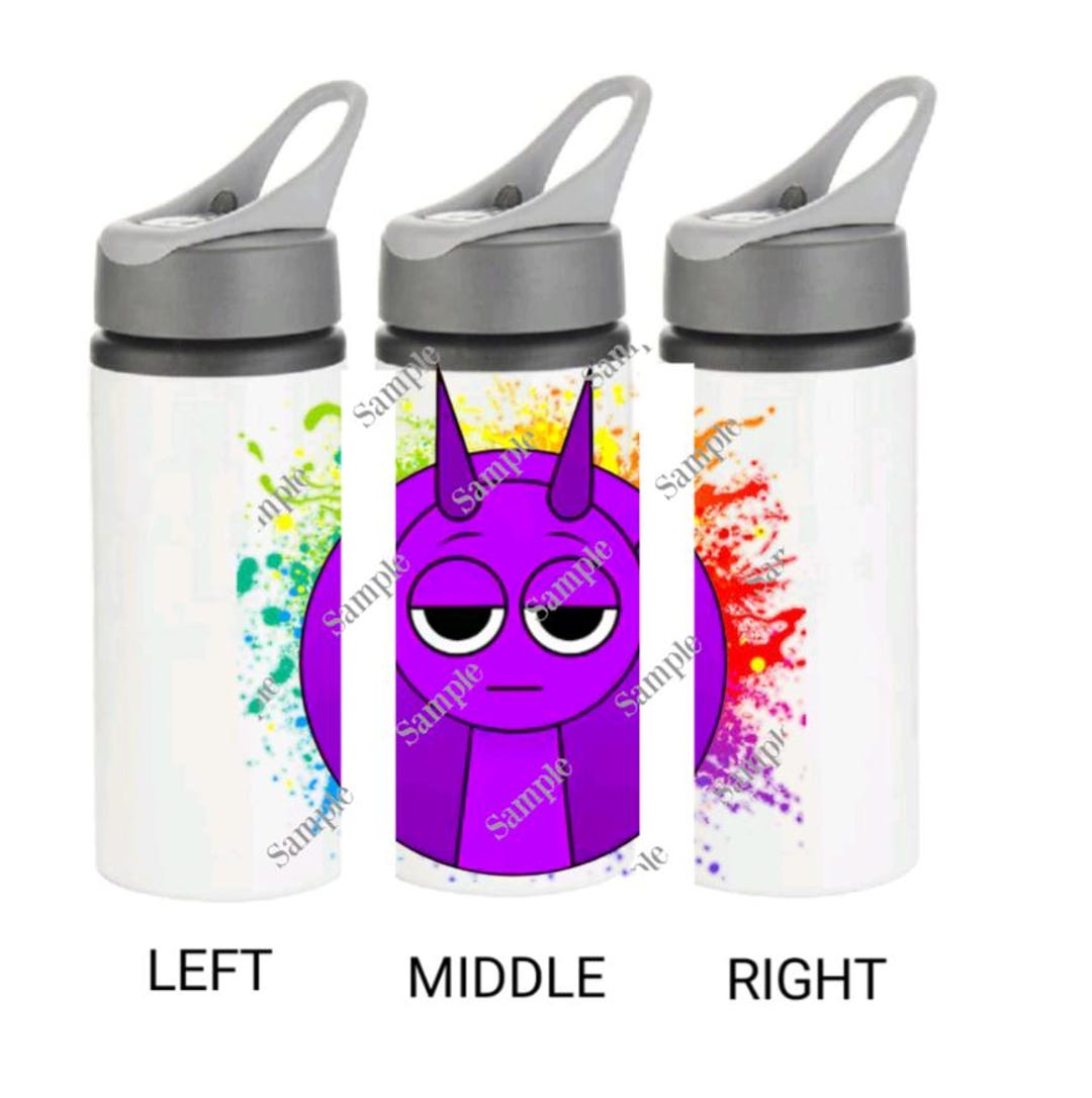 Personalised Children's Sprunki Graphic Water Bottle, Multiple ...