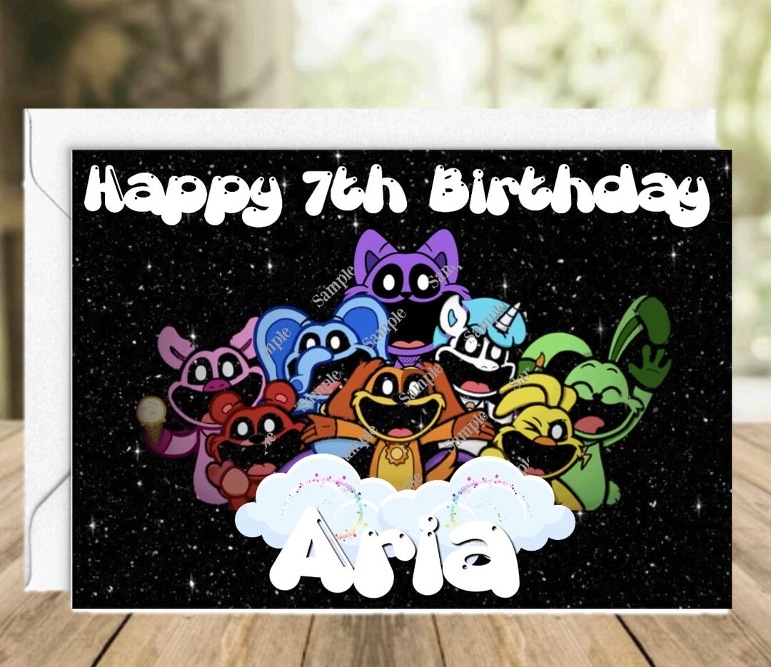 Poppy Playtime Chapter 3 Personalised Birthday Card, Multiple Designs ...
