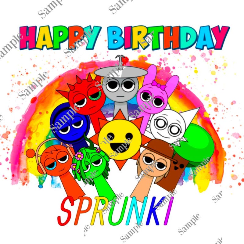 Sprunkis Happy Birthday - Etsy