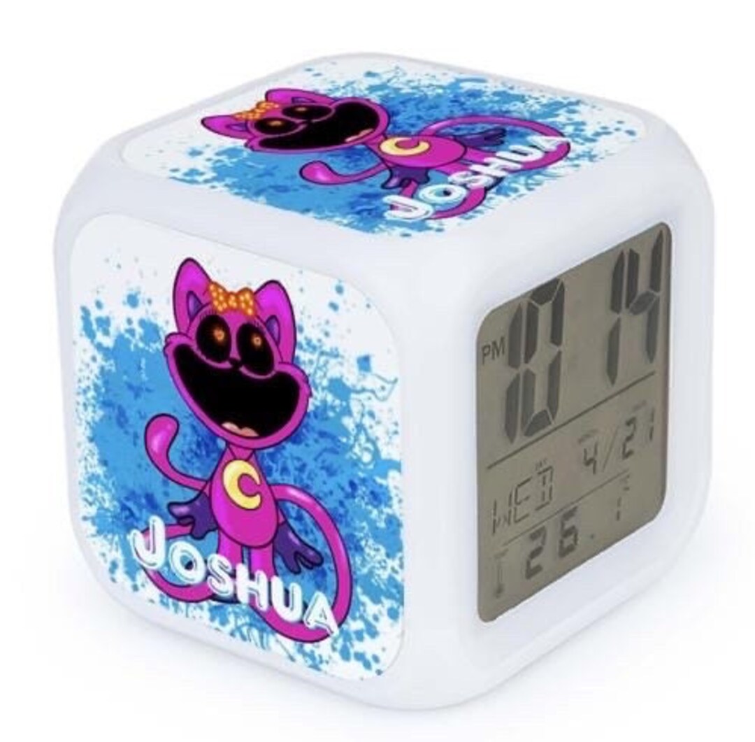 Poppy Playtime Smiling Critters LED Cube Alarm Clock, Light up Color ...