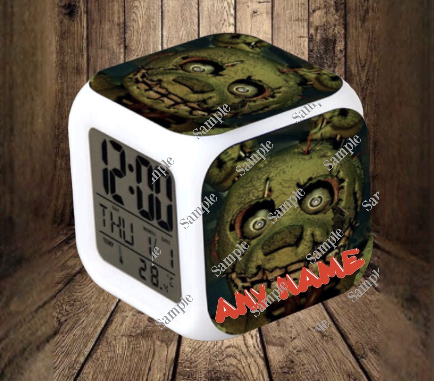 FNAF LED Cube Alarm Clock Light up Color Changing Multiple - Etsy