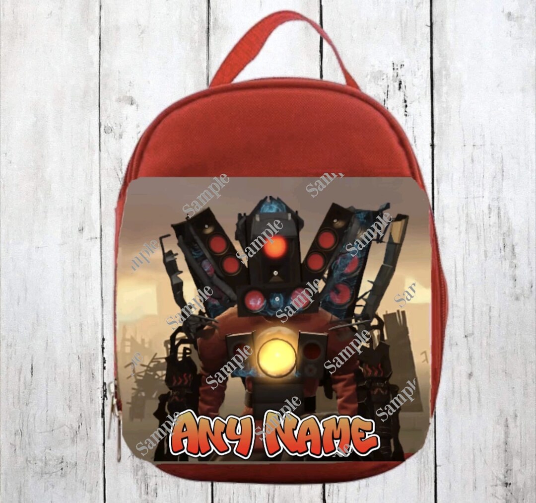 Skibidi Toilet/ Titan Man School Lunch Bag Personalised - Etsy Canada