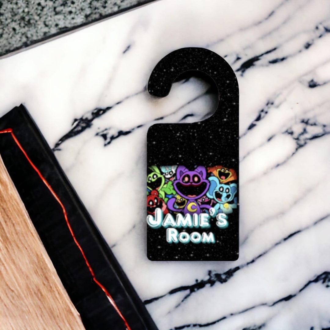 Personalised Poppy Playtime Smiling Critters Door Hanger, With Any Name ...