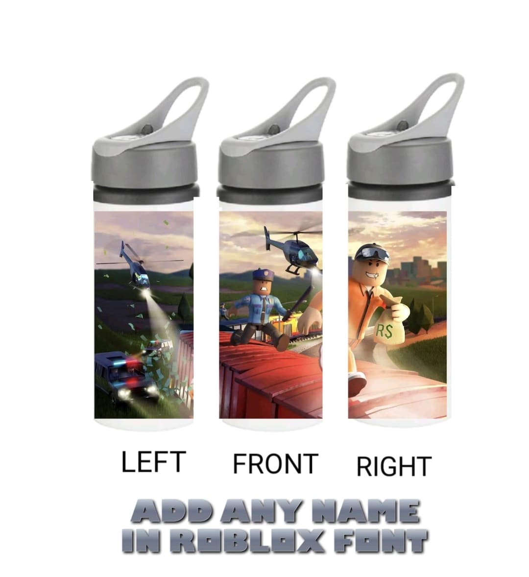 Children’s Gaming Ro Blox Characters Graphic Water Bottle, Roblox ...