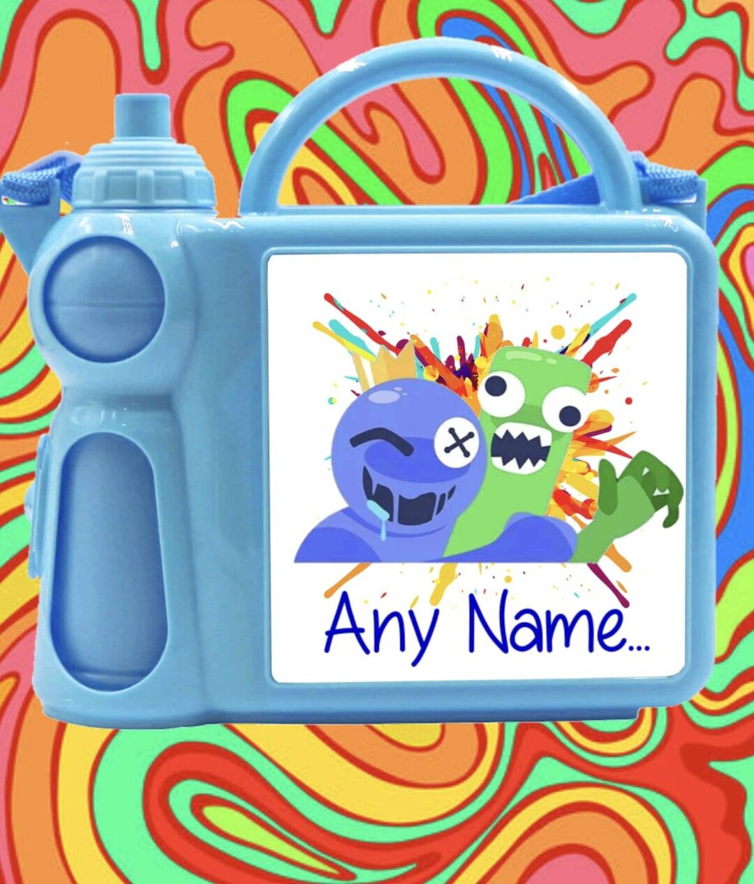 Rainbow Friends Lunch Box With Water Bottle, Multiple Designs Available ...