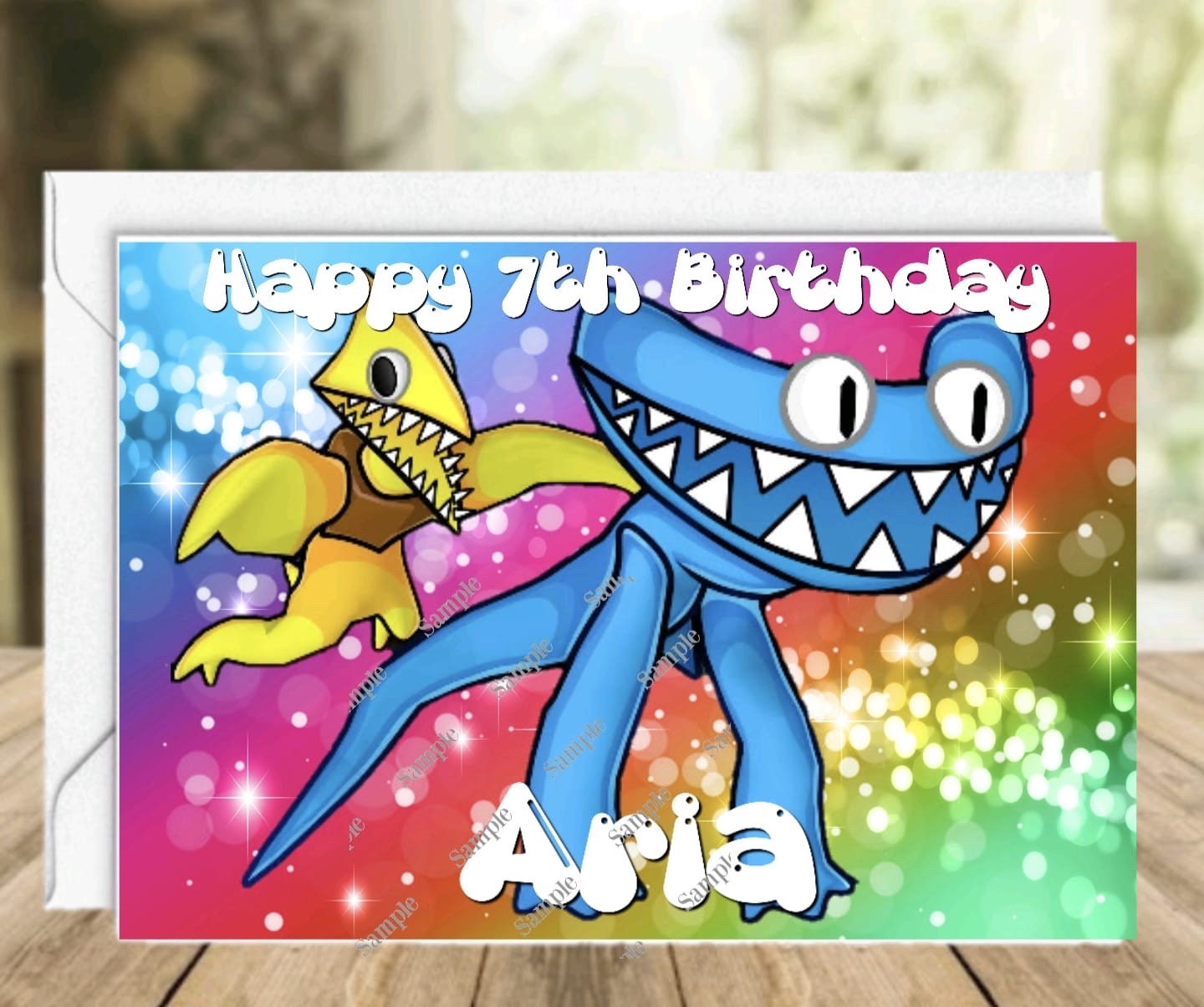 Rainbow Friends Personalised Birthday Card, Multiple Designs Available ...