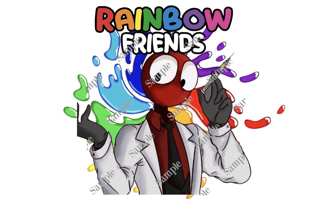 Rainbow Friends PNG Digital Download Image, Multiple Designs, Birthday ...