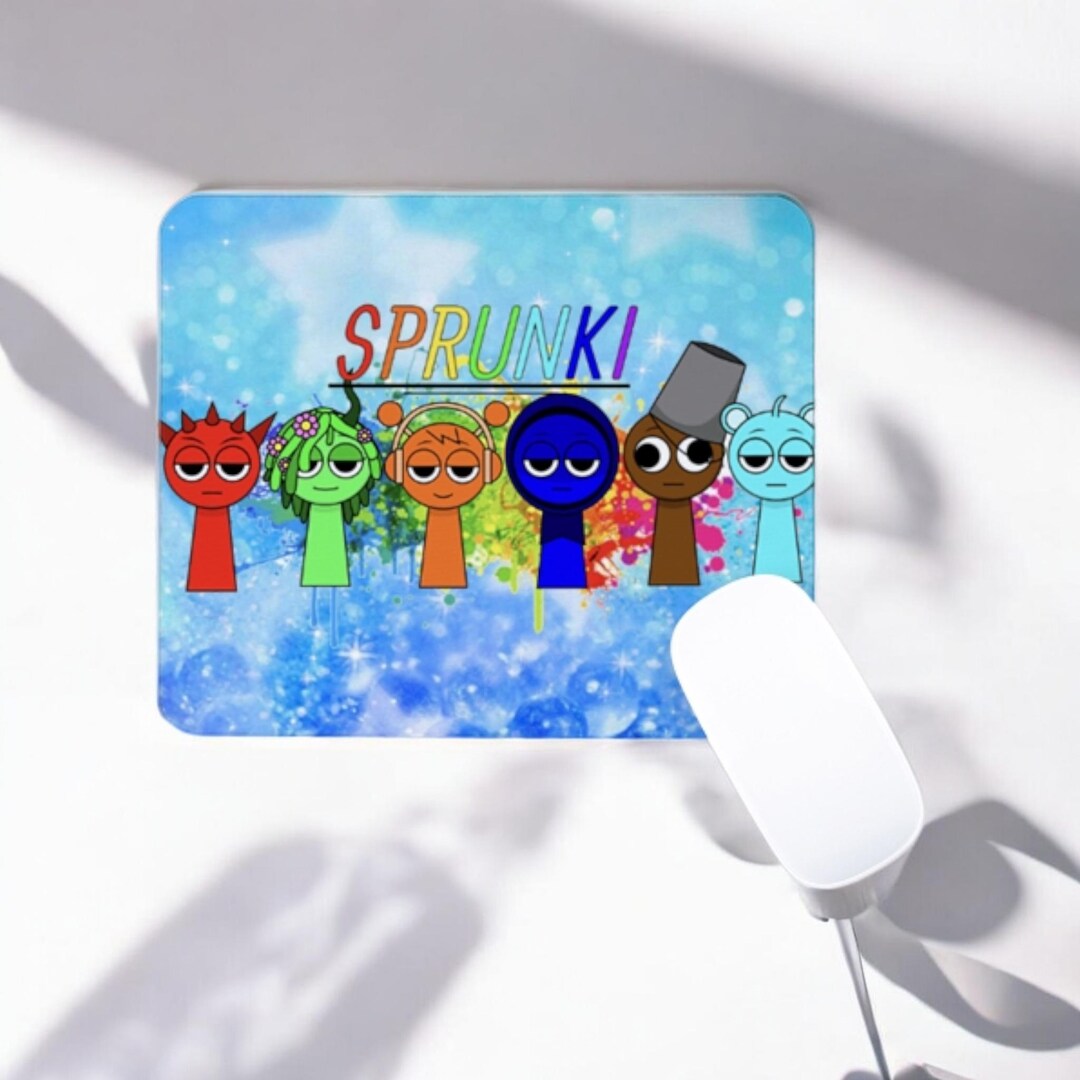 Children's Sprunki Design Mouse Pad,mouse Pad Rectangular Blanks 3mm ...