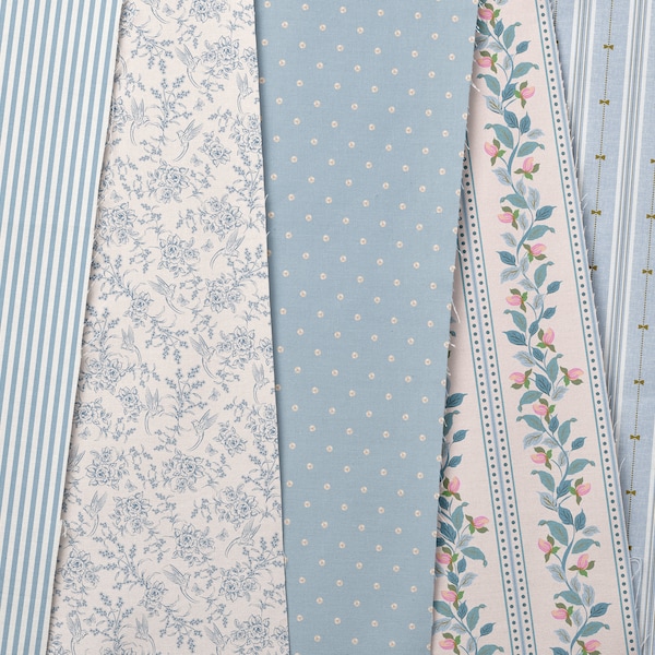 Blue Quilting Fabric - Etsy