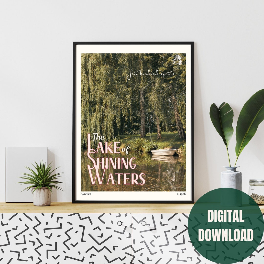 The Lake of Shining Waters Vintage Downloadable Travel Poster. Anne of ...