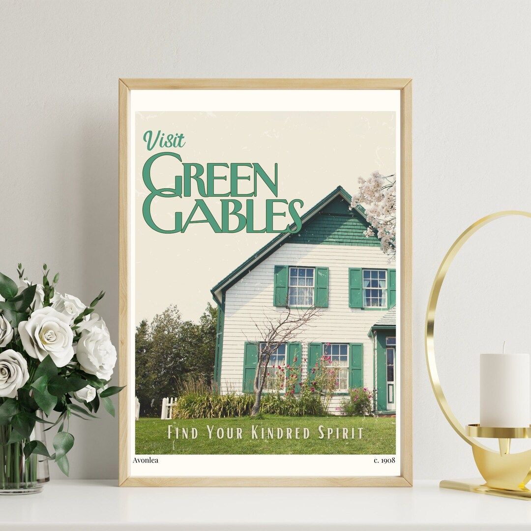 Anne of Green Gables Travel Poster. Visit Avonlea Vintage Print ...