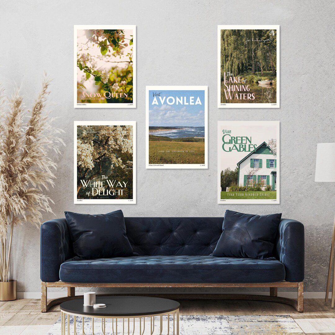 Anne of Green Gables Downloadable Travel Poster Pack. Vintage Aesthetic ...