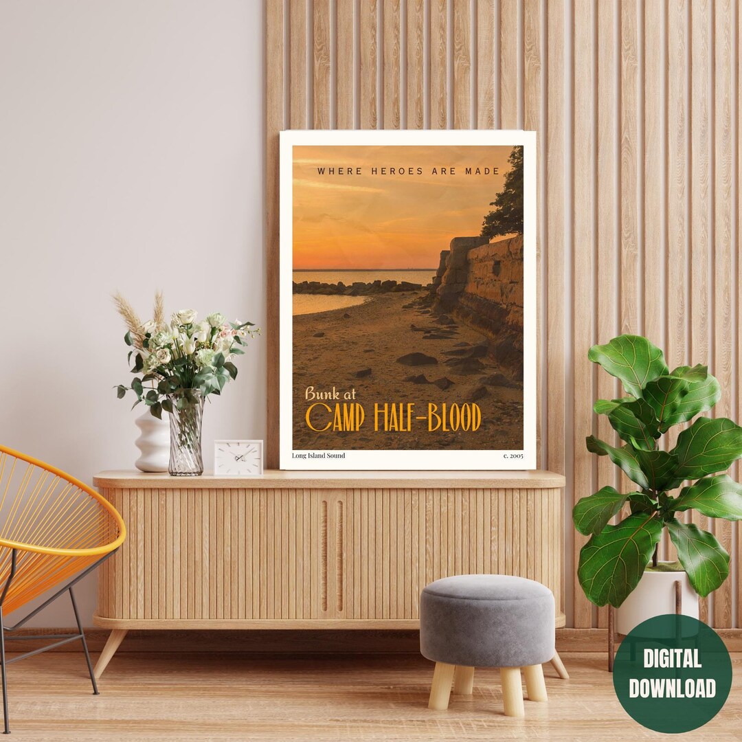 Camp Half-blood Travel Poster, PJO Fan Art (digital Download) - Etsy