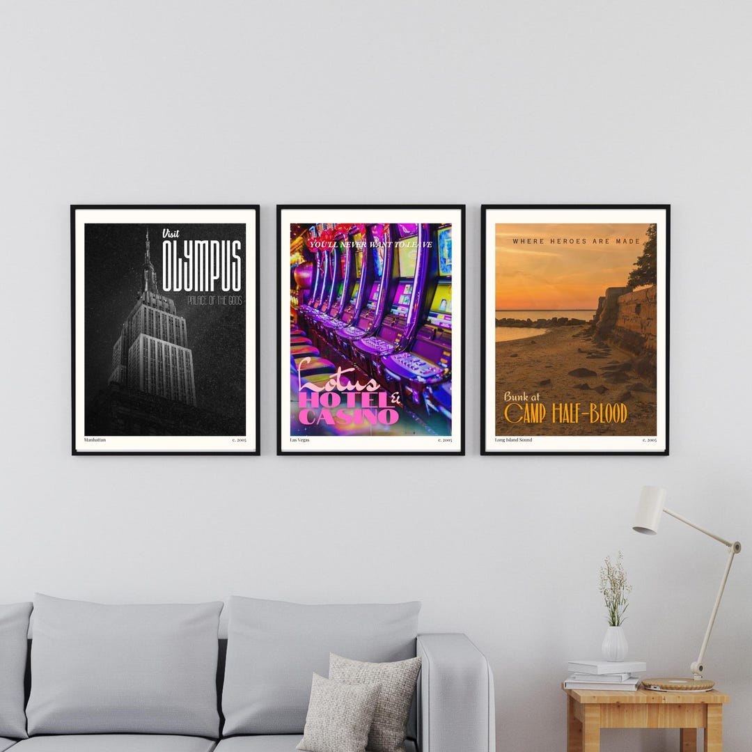 PJO Downloadable Travel Poster Pack. Vintage Aesthetic Bookish Prints ...