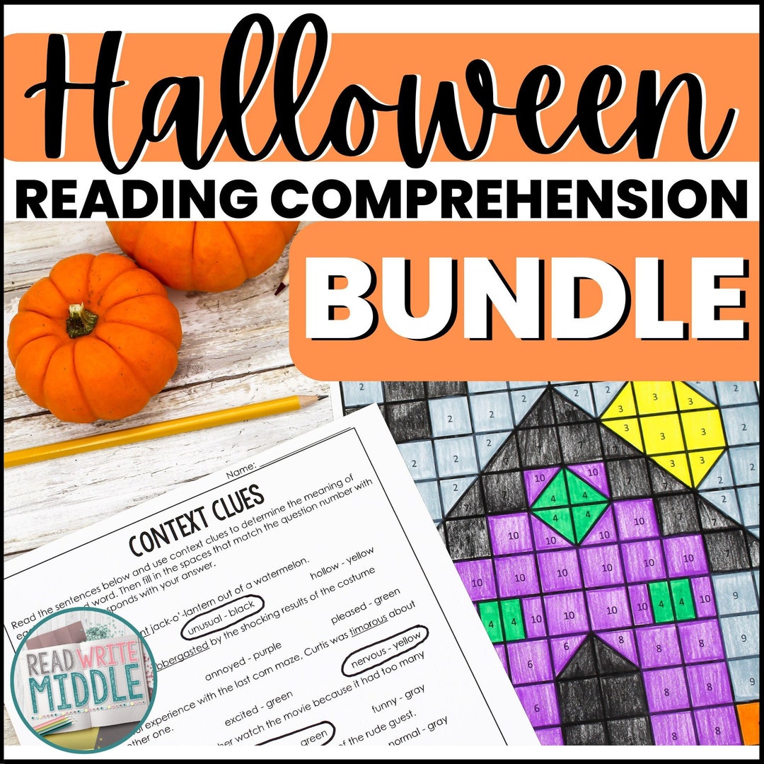 Halloween Reading Lessons 5th 6th and & 7th Grades Language - Etsy