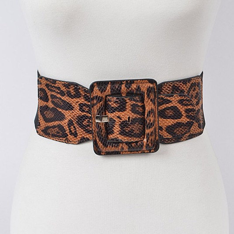 Leopard Print Belt - Etsy