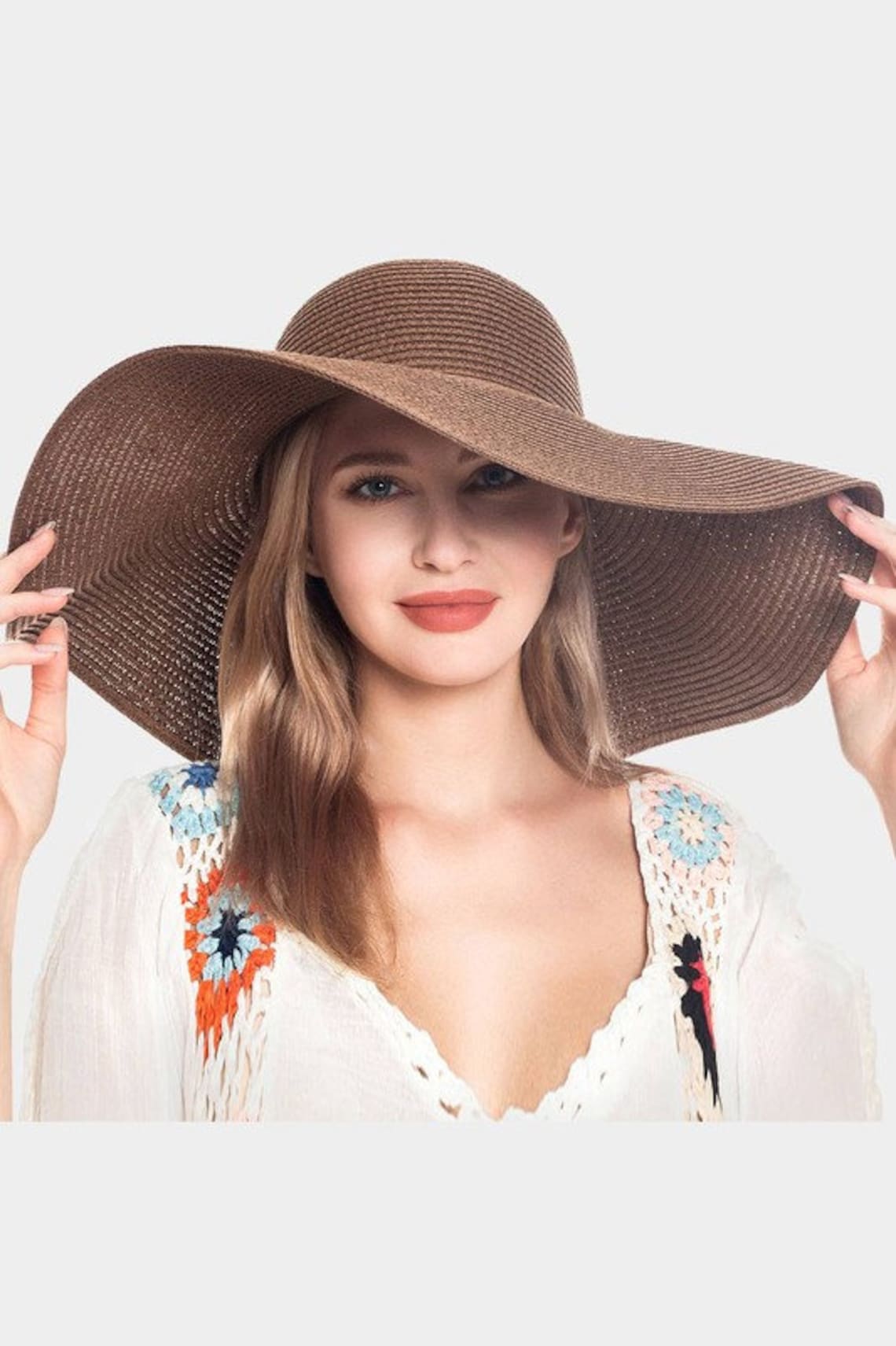 Solid Straw Sun Hat - Etsy