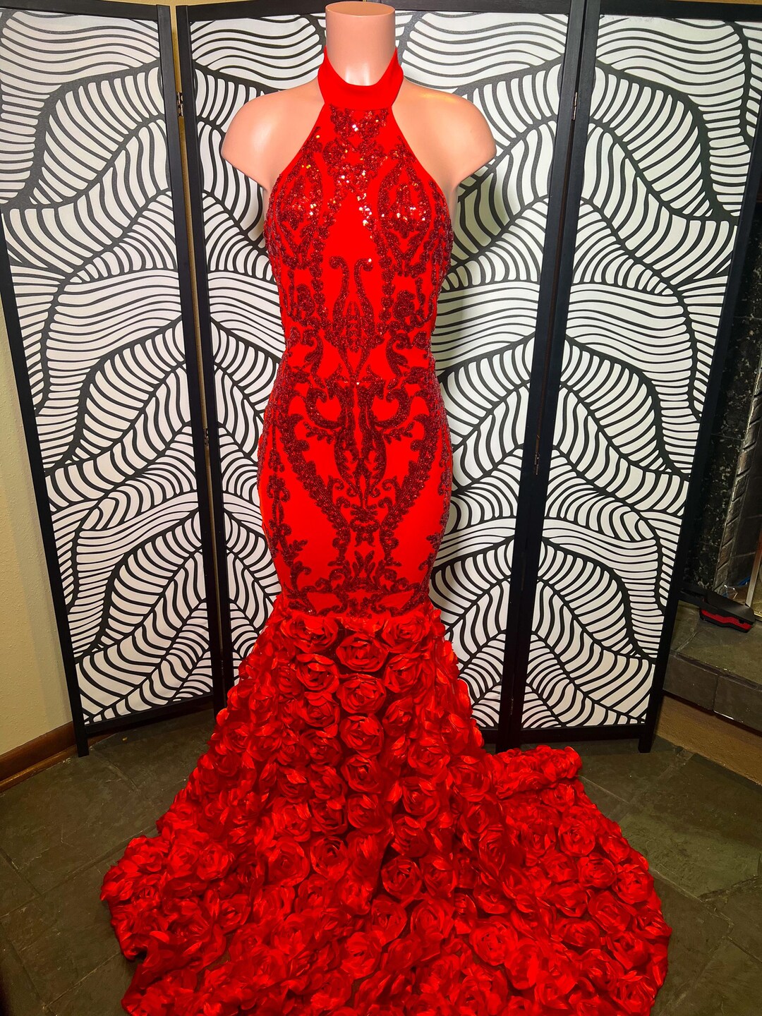 Red Prom Gown ( Designed by Cori B Designs) - Etsy