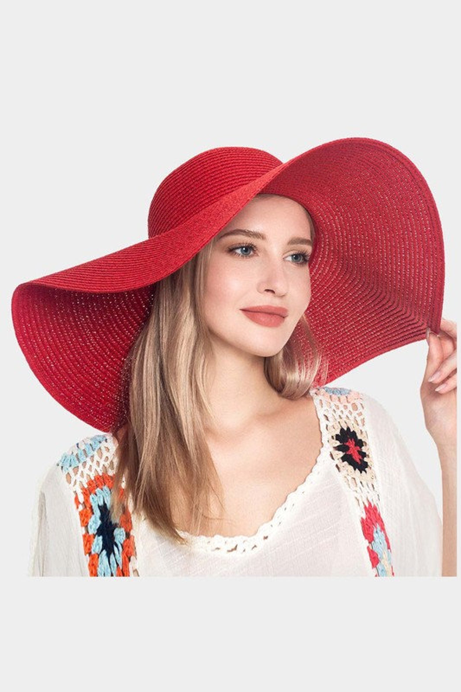 Solid Straw Sun Hat - Etsy