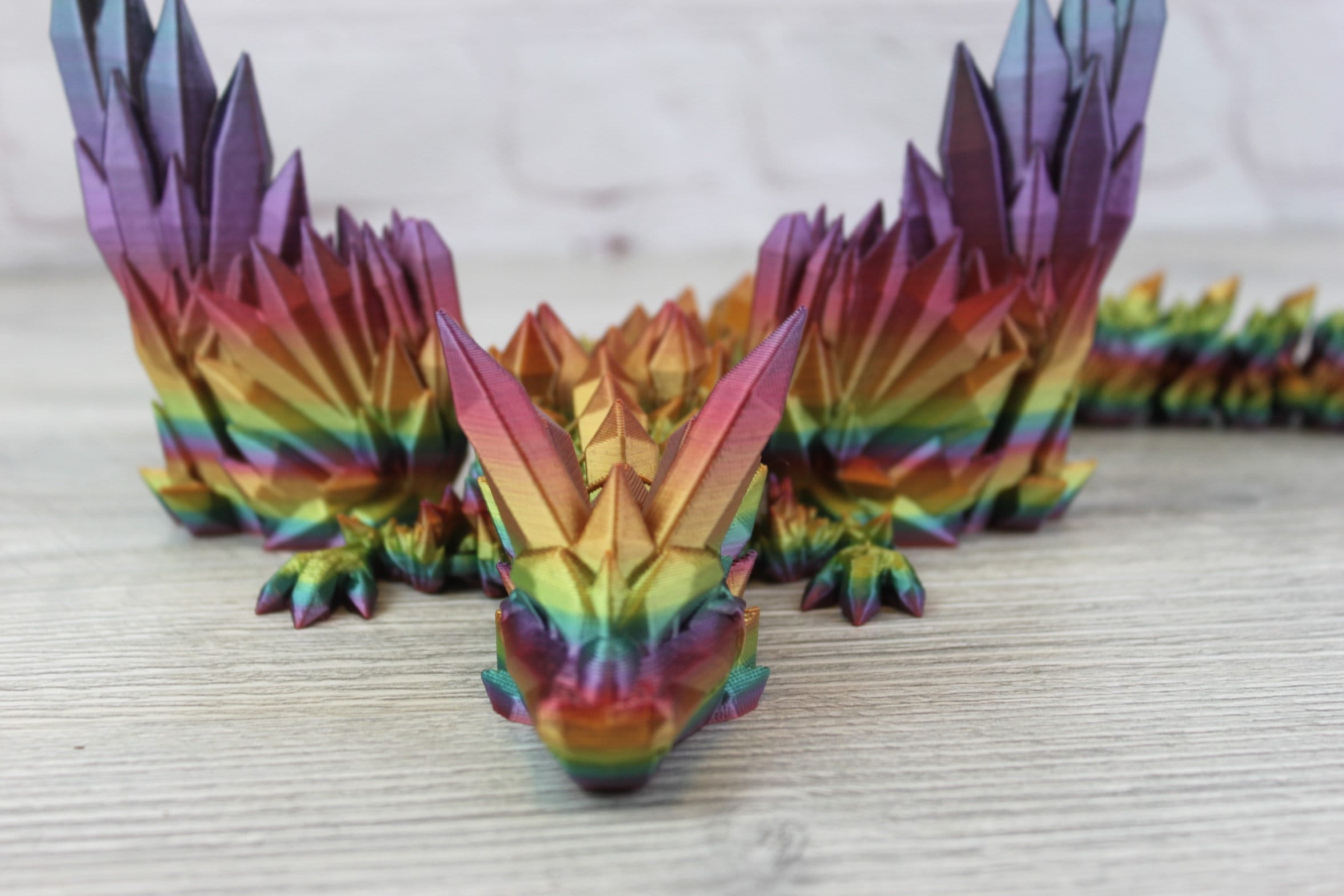 FULL SIZE Crystal Winged Dragon Cinderwing3d Dragon - Etsy